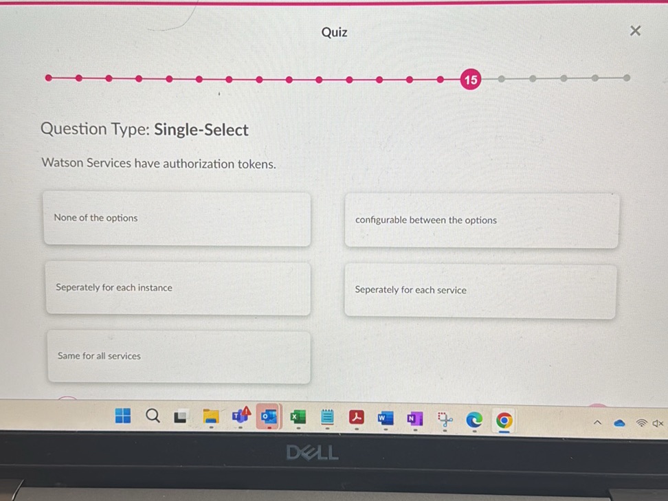 Question Type: Single-Select Watson | StudyX