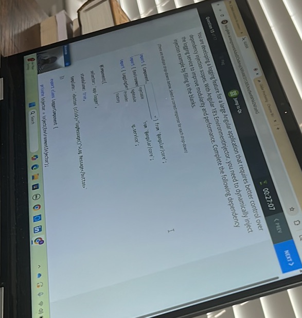 You are developing a logging feature for a | StudyX