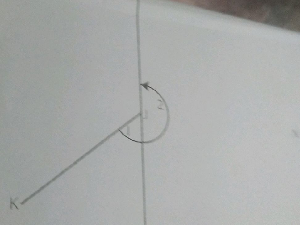 The image shows an angle with a curved arrow