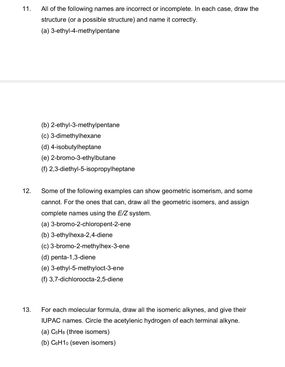 11. All of the following names are incorrect | StudyX