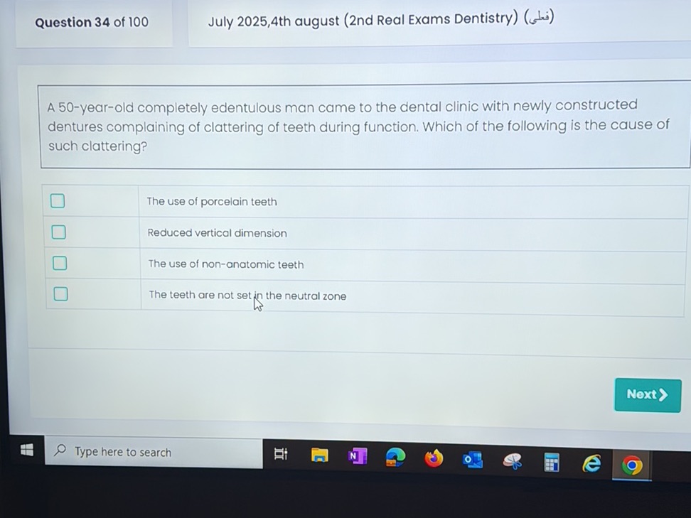 A 50-year-old completely edentulous man came | StudyX