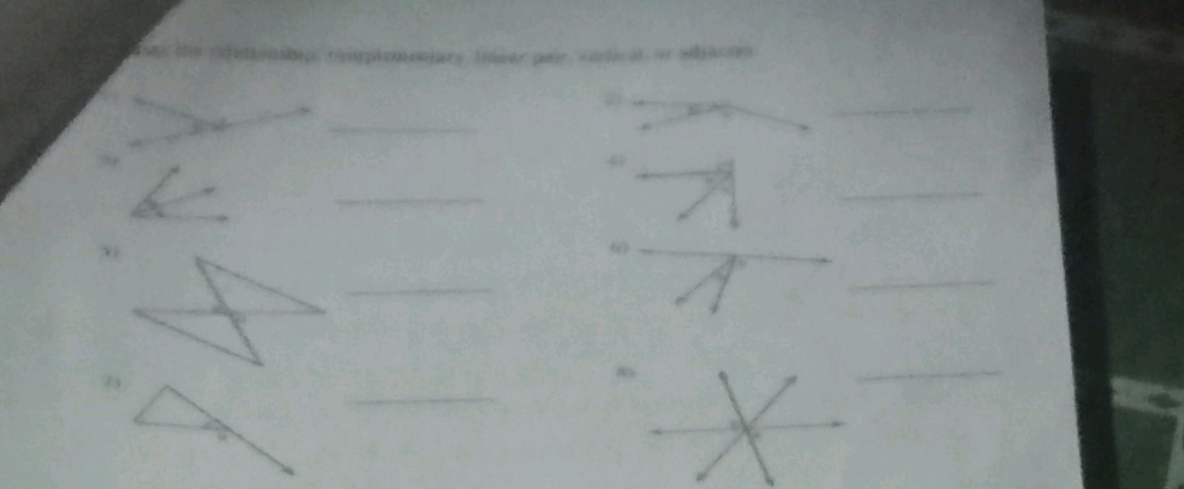 Identify the following: complementary, | StudyX