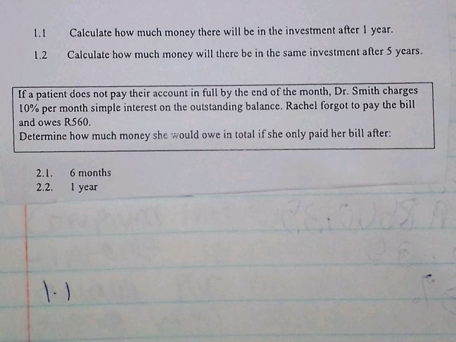 Calculate how much money there will be in