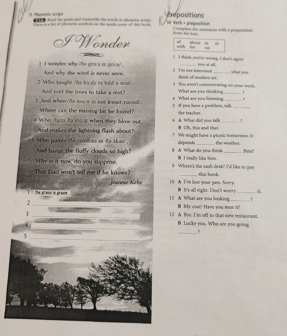 13 Phonetic script Read the poem and | StudyX