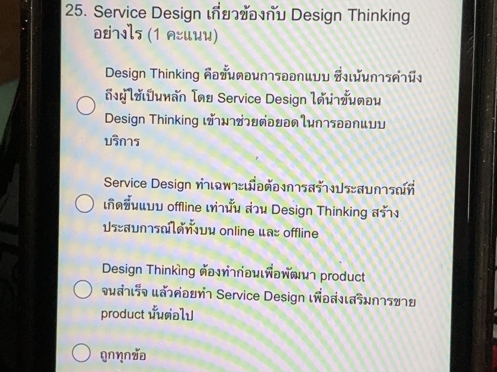 Service Design เกี่ยวข้องกับ Design Thinking