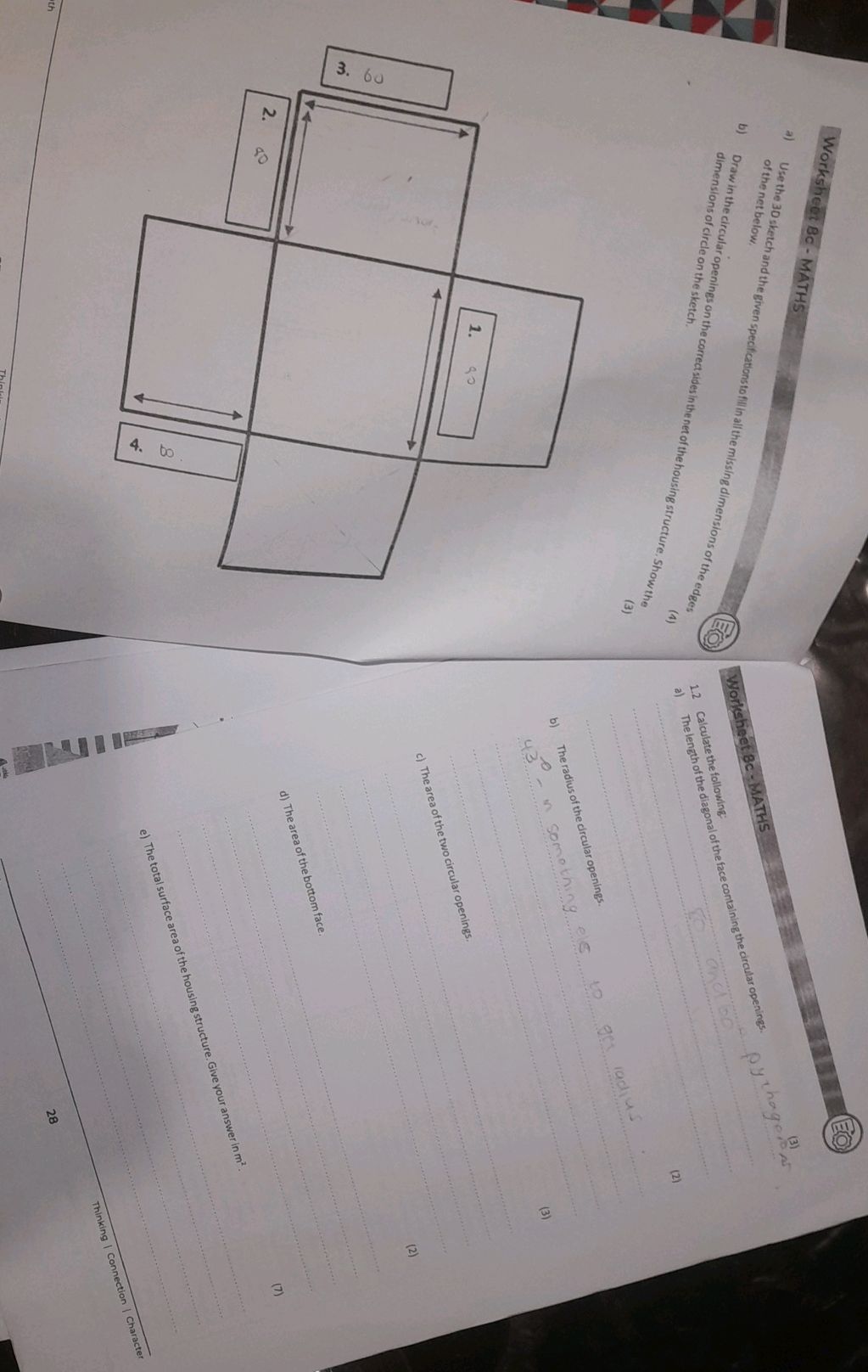 Worksheet 8c - MATHS 1.2 Calculate the