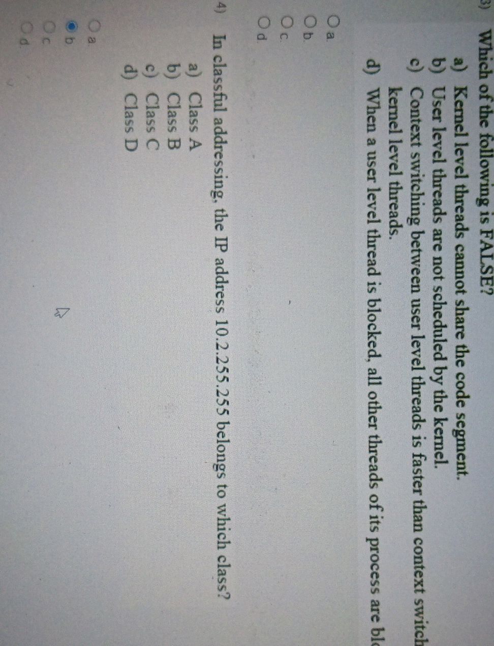 3) Which of the following is FALSE? a) | StudyX