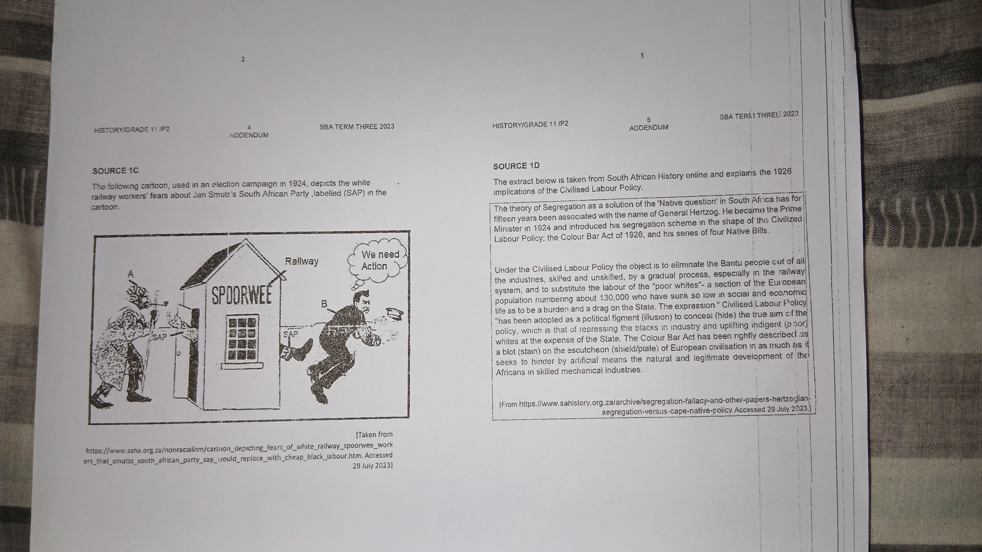 SECTION A: SOURCE-BASED QUESTION QUESTION | StudyX