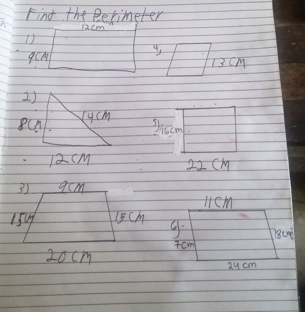 Find the Perimeter 1) Rectangle with sides | StudyX