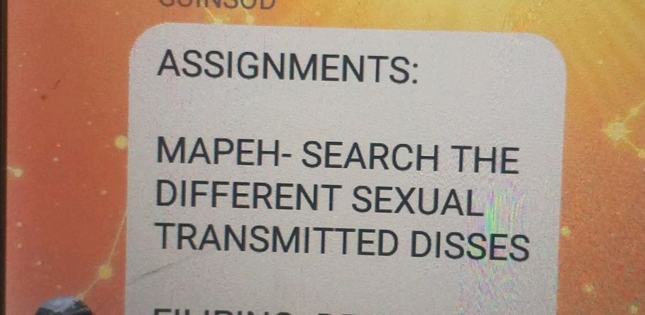 ASSIGNMENTS: MAPEH- SEARCH THE DIFFERENT | StudyX