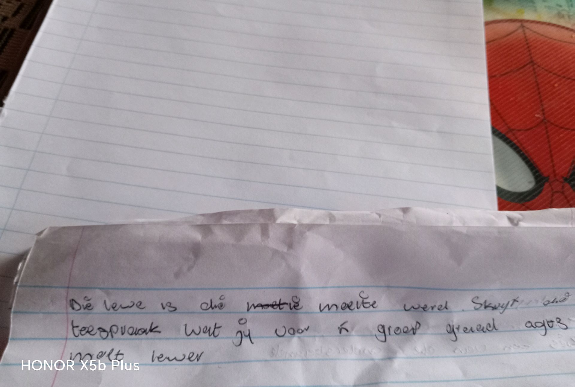 Die lewe is die moeite moeite werel. Skryf | StudyX