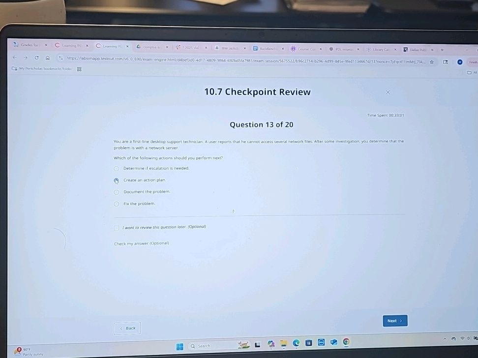 10.7 Checkpoint Review Time Spent 00:33:01