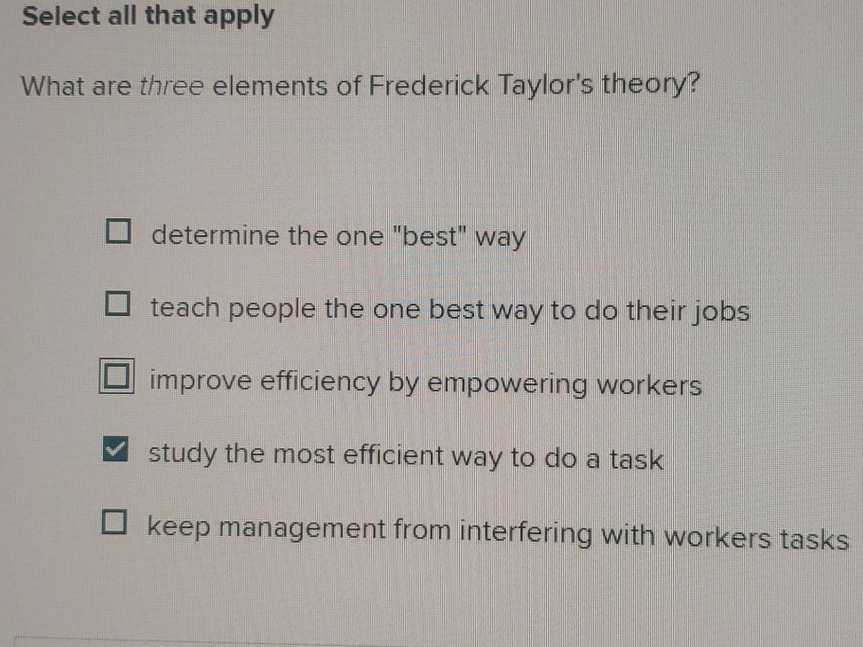 Select all that apply What are three | StudyX