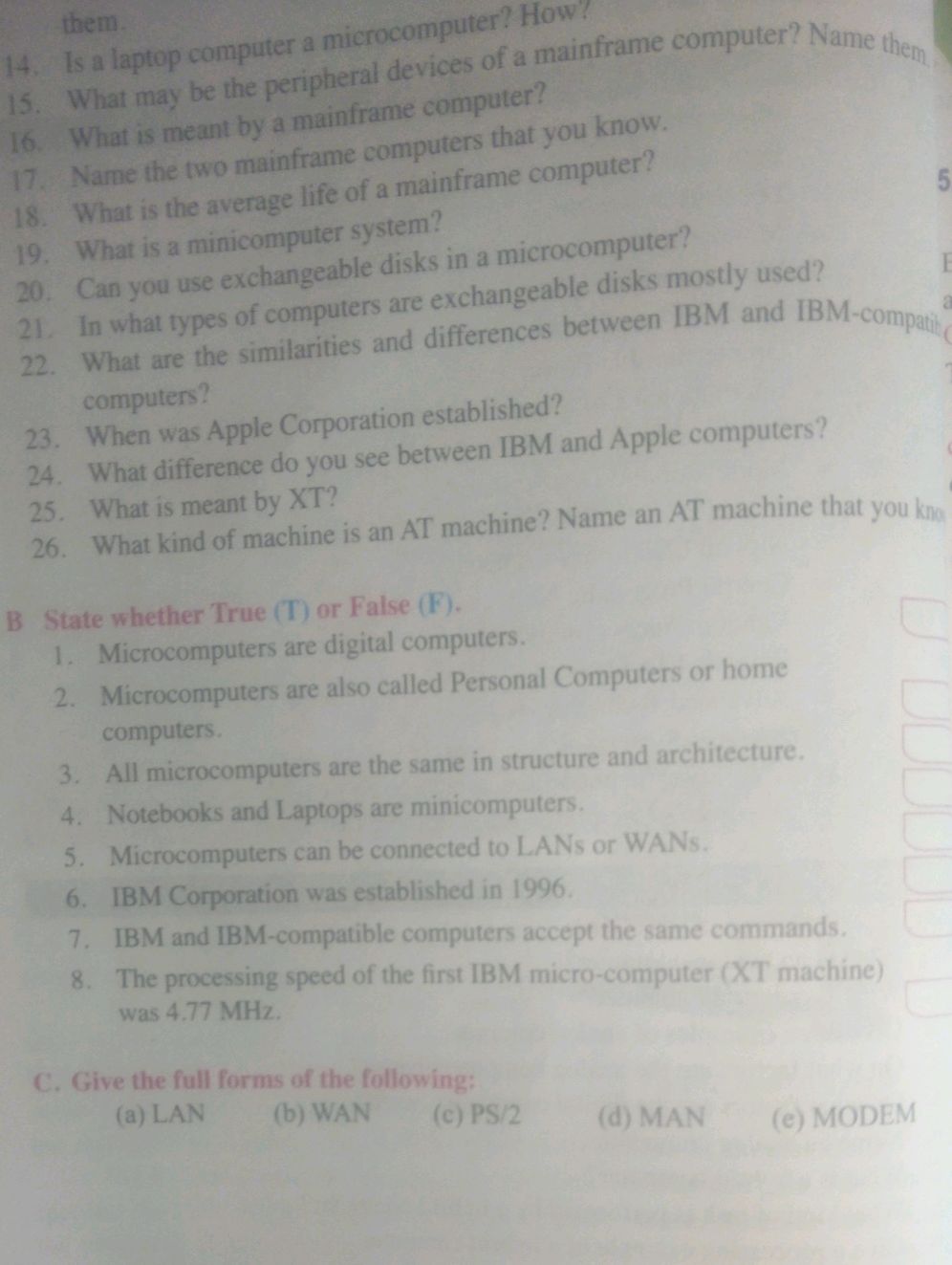 14. Is a laptop computer a microcomputer? | StudyX