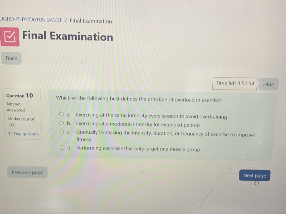 Which of the following best defines the | StudyX