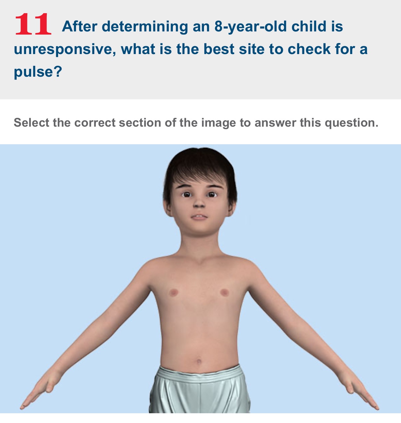 11 After determining an 8-year-old child is | StudyX