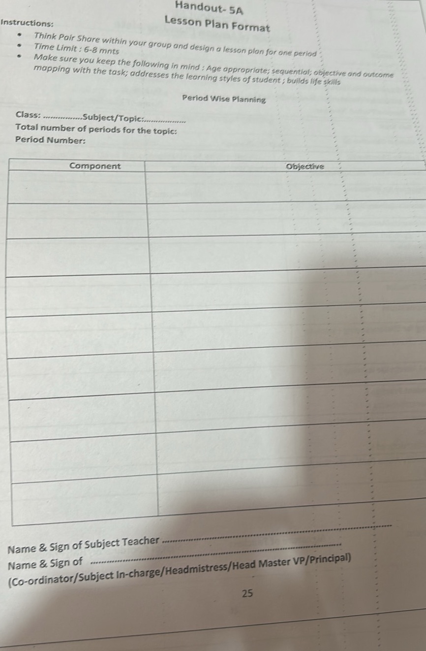Instructions: * Think Pair Share within | StudyX