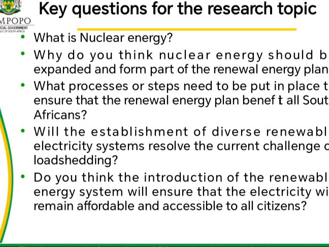 What is Nuclear energy? Why do you think | StudyX