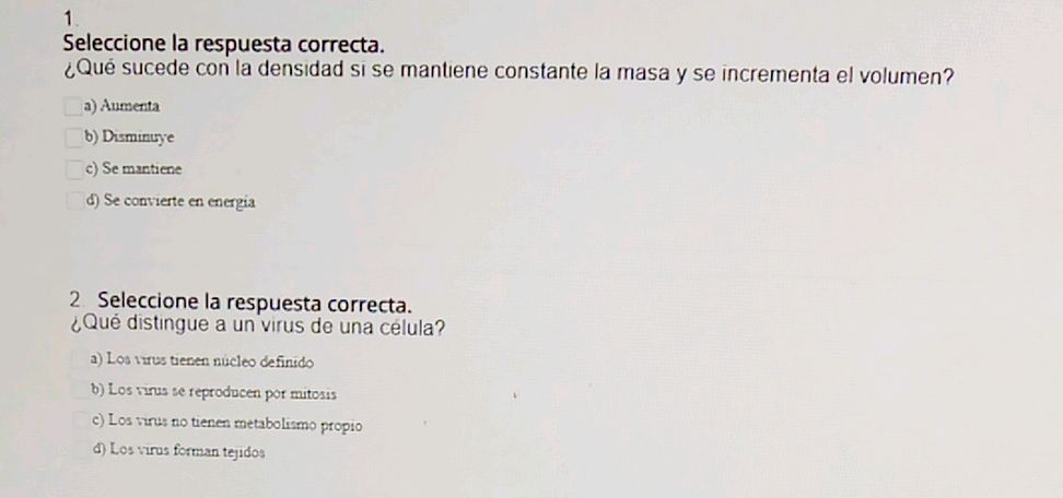 1. Seleccione la respuesta correcta. ¿Qué | StudyX