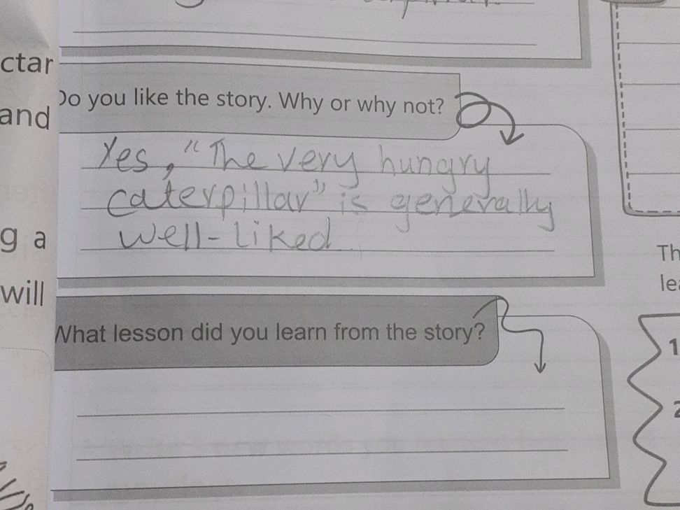 Do you like the story. Why or why not? Yes,
