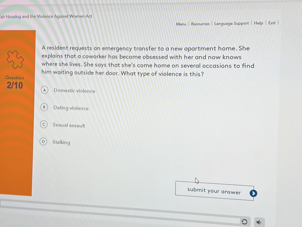 alr Housing and the Violence Against Women | StudyX