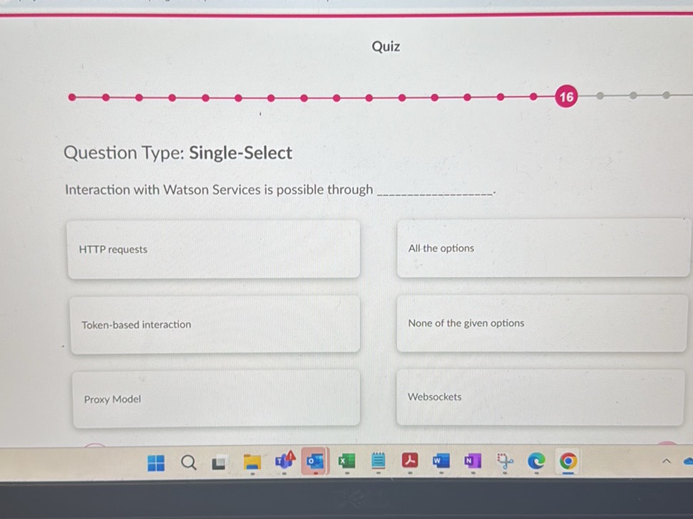 Interaction with Watson Services is possible