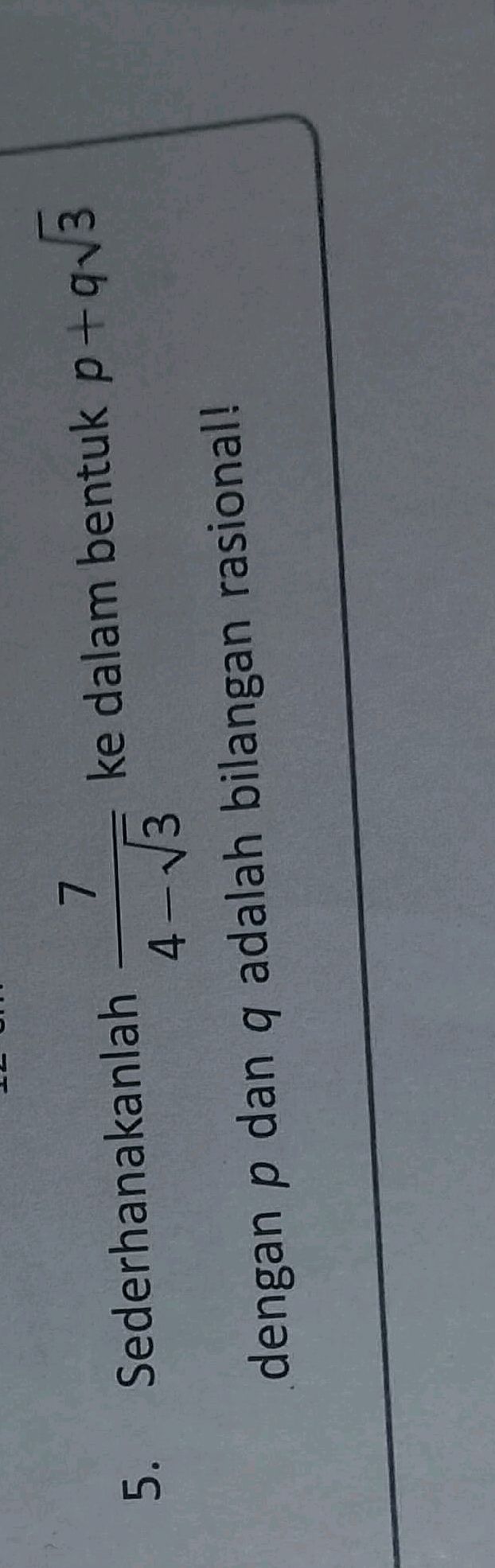 Sederhanakanlah 7 4 3 Ke Dalam Studyx