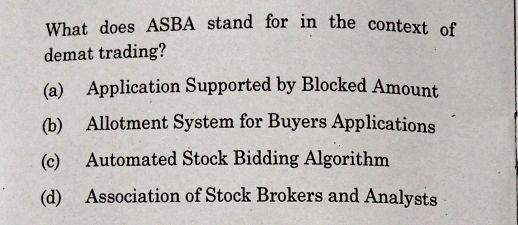 What does ASBA stand for in the context of