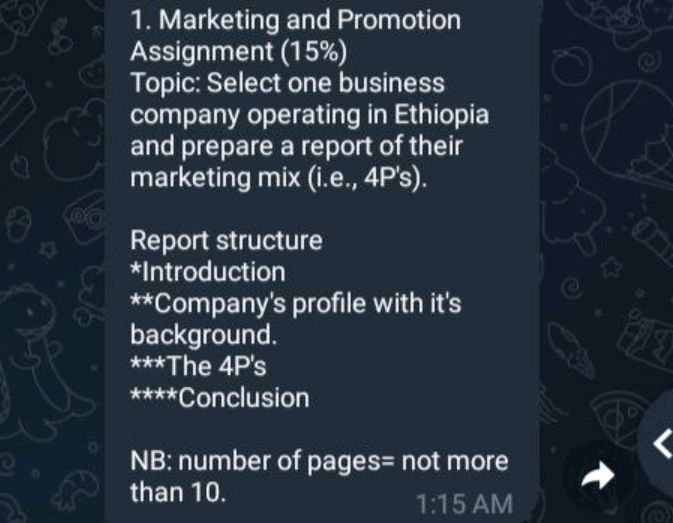 1. Marketing and Promotion Assignment (15%) | StudyX