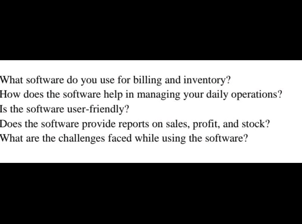 What software do you use for billing and