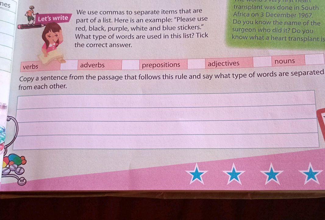 We use commas to separate items that are | StudyX