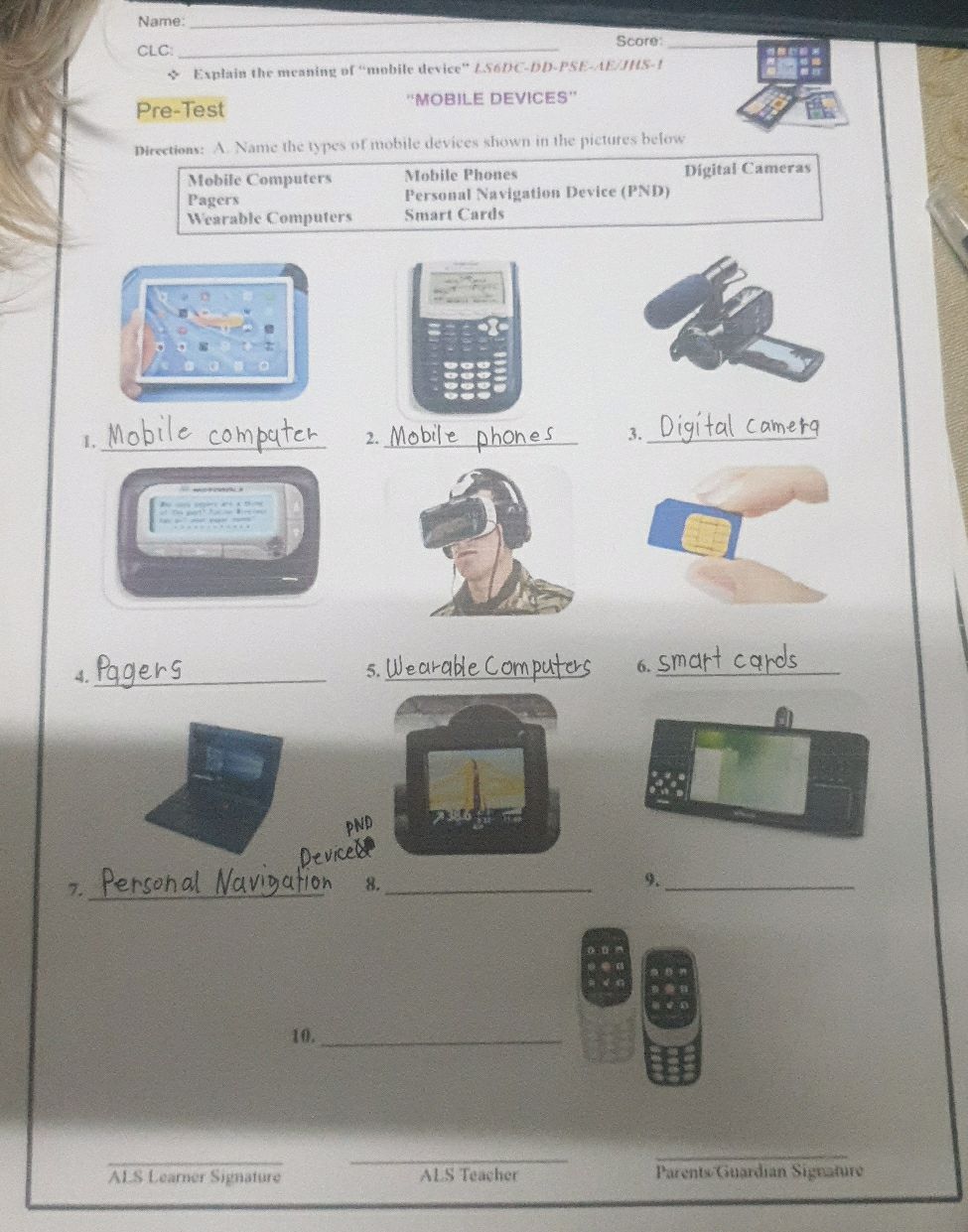 Directions: A. Name the types of mobile | StudyX