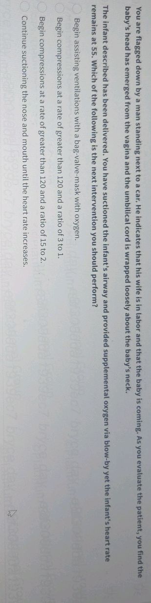 You are flagged down by a man standing next | StudyX