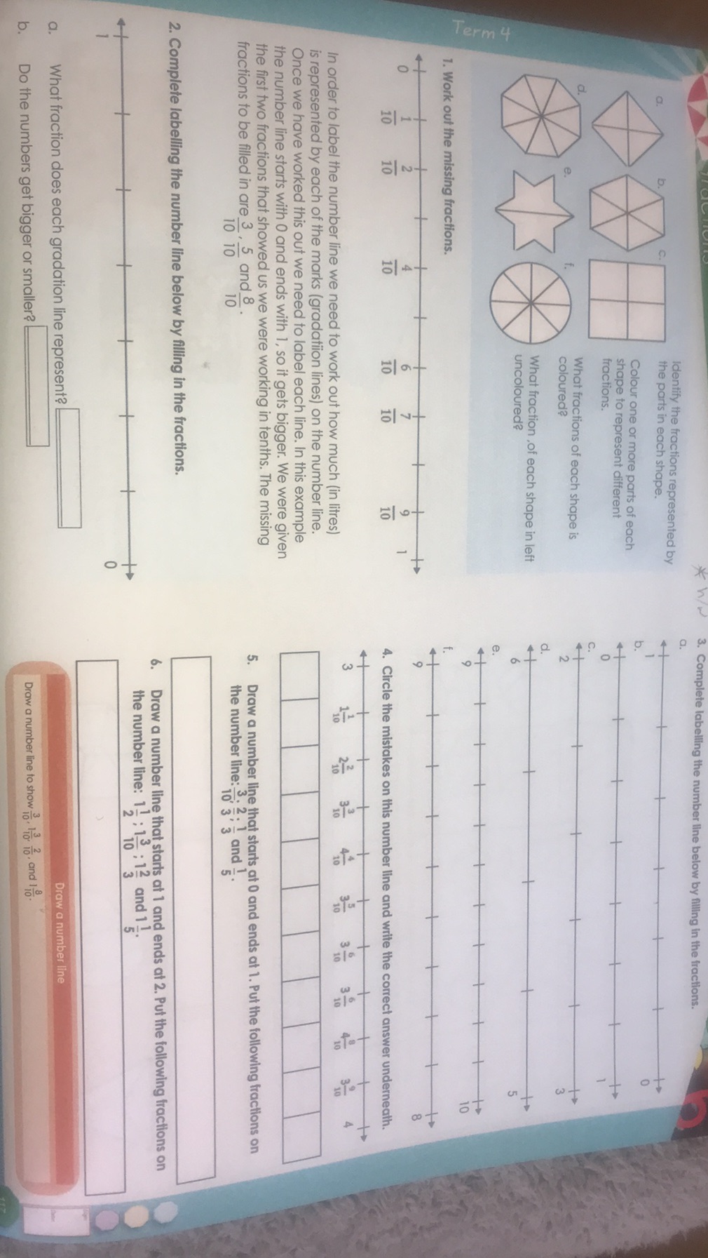 3. Complete labelling the number line below | StudyX