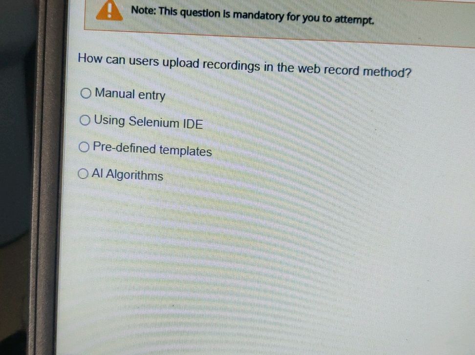 How can users upload recordings in the web | StudyX