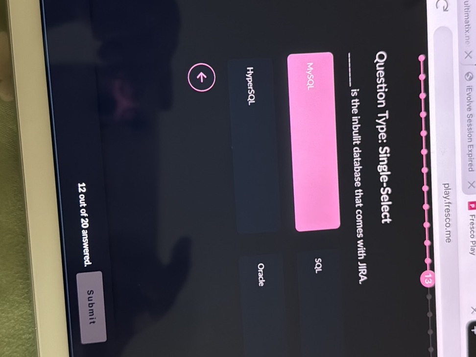 Question Type: Single-Select is the inbuilt