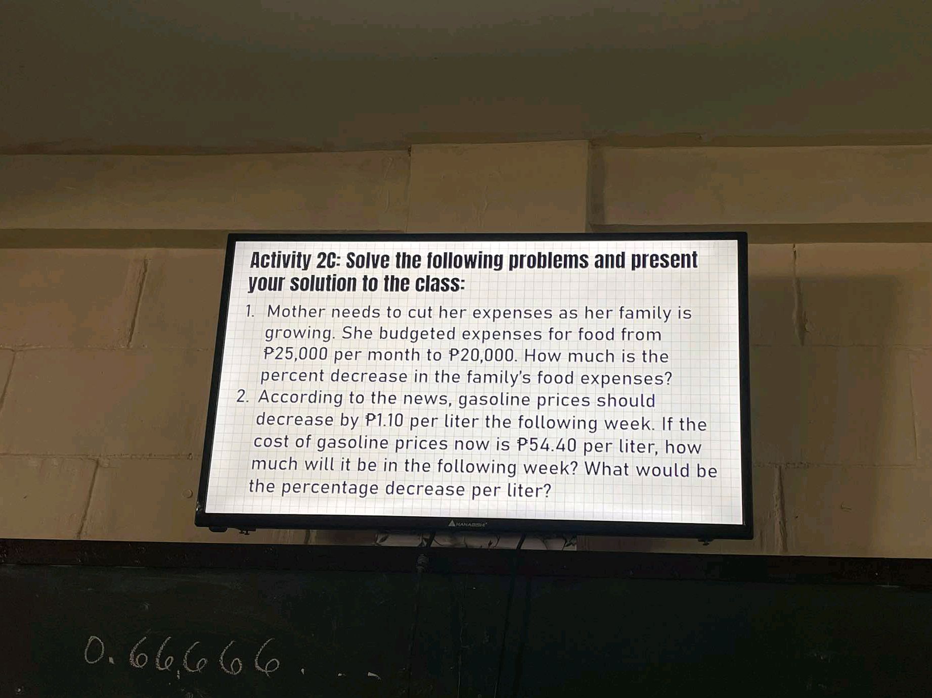 Activity 2C: Solve the following problems | StudyX