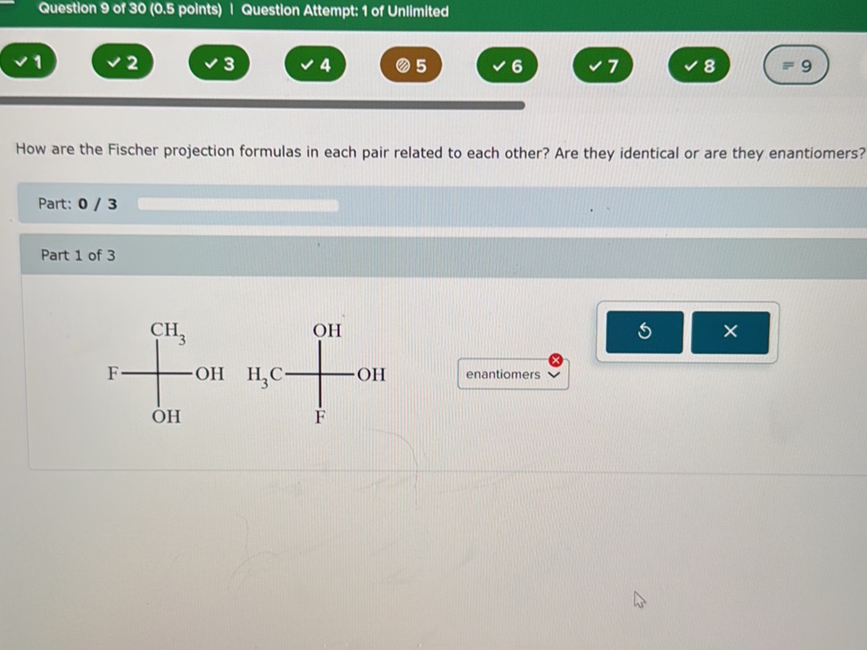 How are the Fischer projection formulas in