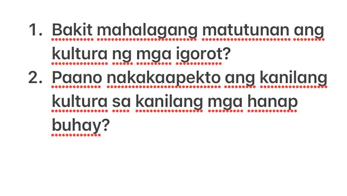 1. Bakit mahalagang matutunan ang kultura ng | StudyX