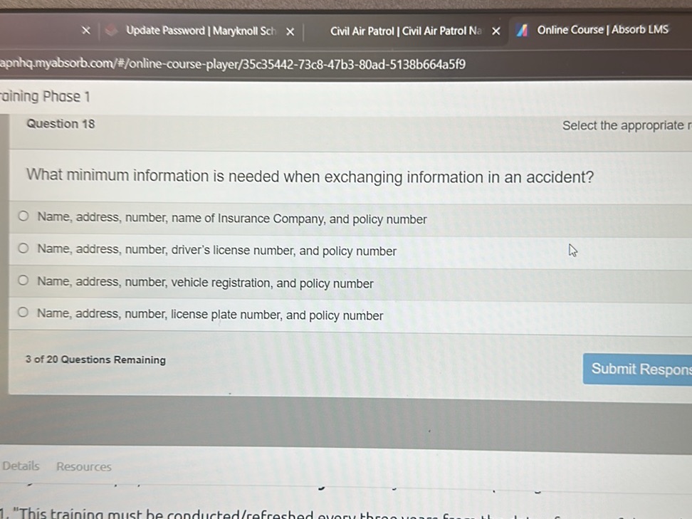 What minimum information is needed when | StudyX