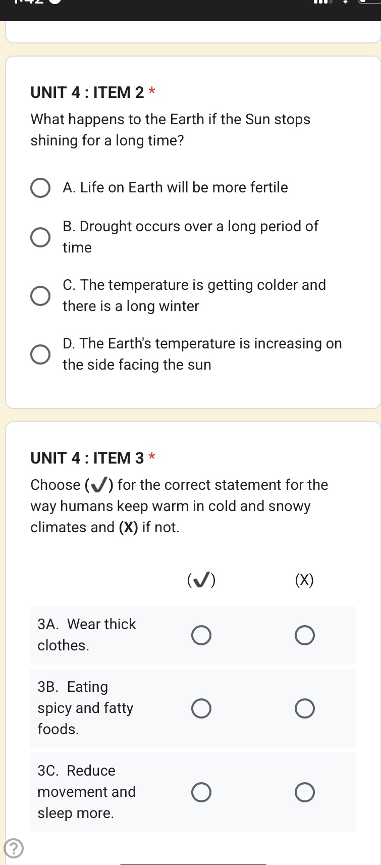 UNIT 4 : ITEM 2 * What happens to the Earth | StudyX