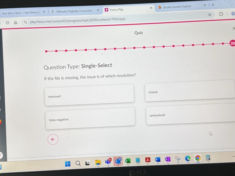 Question Type: Single-Select If the file is | StudyX