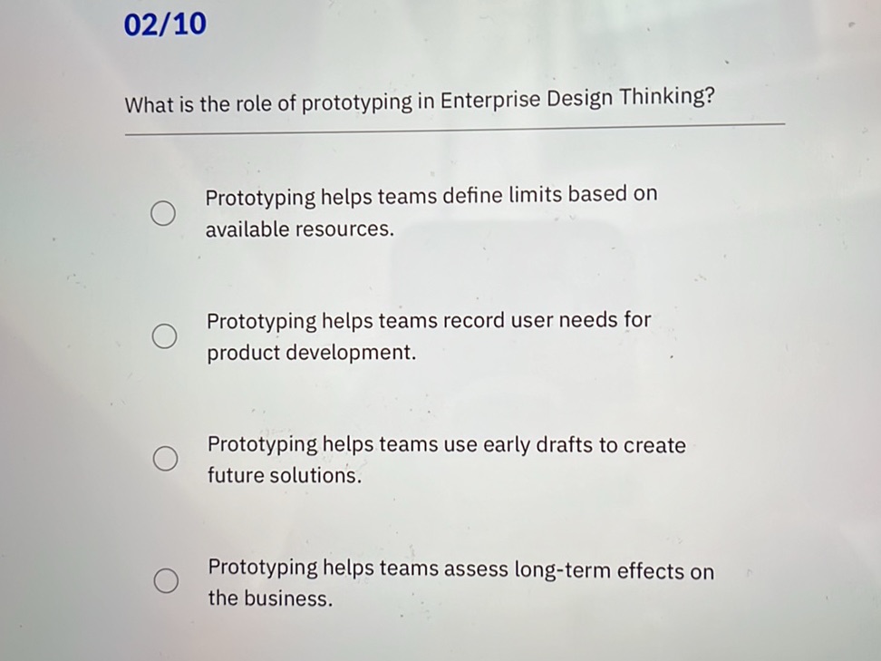 What is the role of prototyping in | StudyX