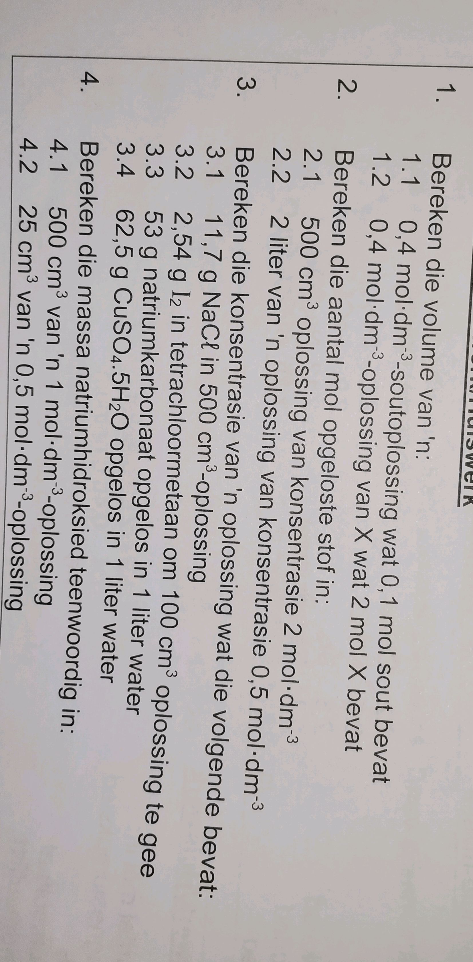 1. Bereken die volume van 'n: 1.1 0,4 | StudyX