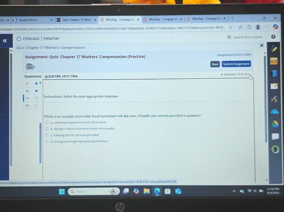 Instructions: Select the most appropriate | StudyX