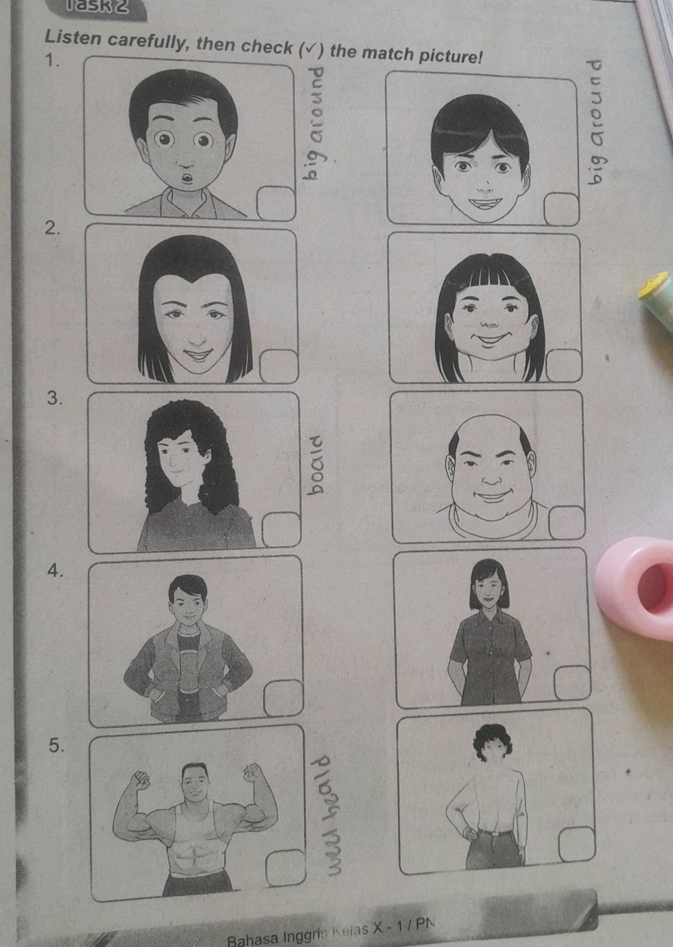 Task 2 Listen carefully, then check ( ) the | StudyX