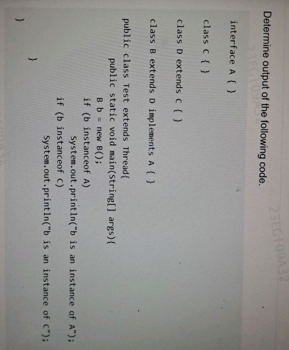 Determine output of the following code. | StudyX