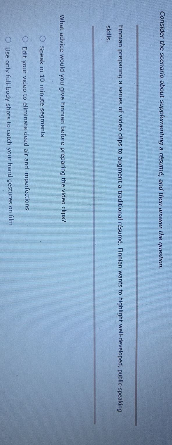 Consider the scenario about supplementing a | StudyX