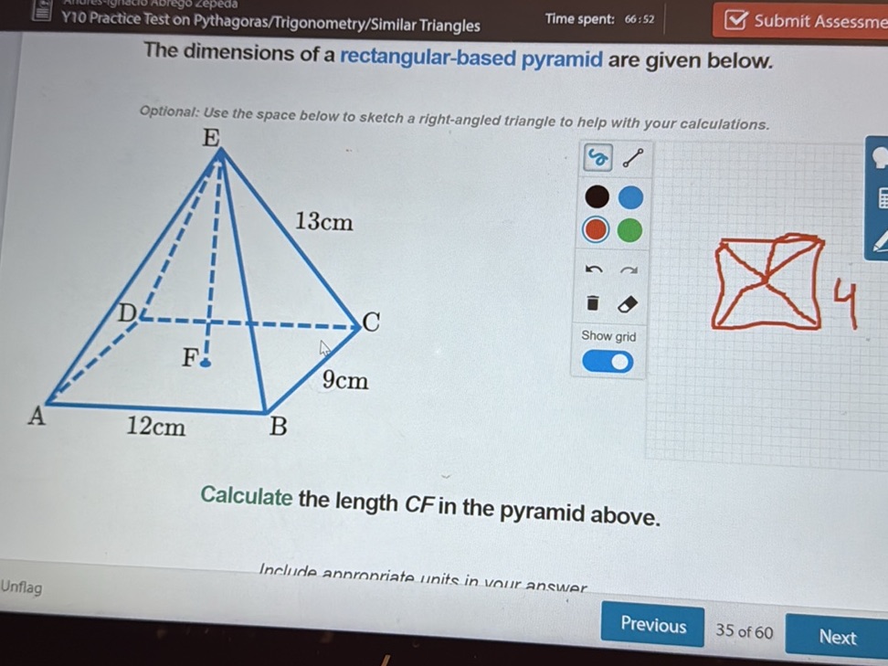 The dimensions of a rectangular-based | StudyX