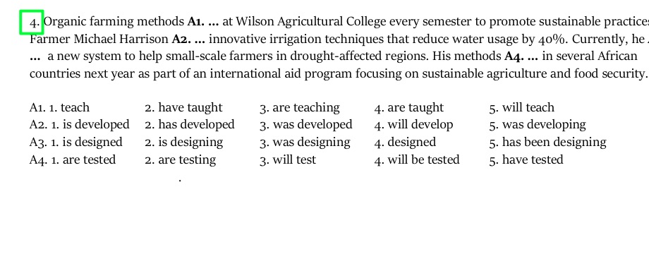 4. Organic farming methods A1. ... at Wilson | StudyX